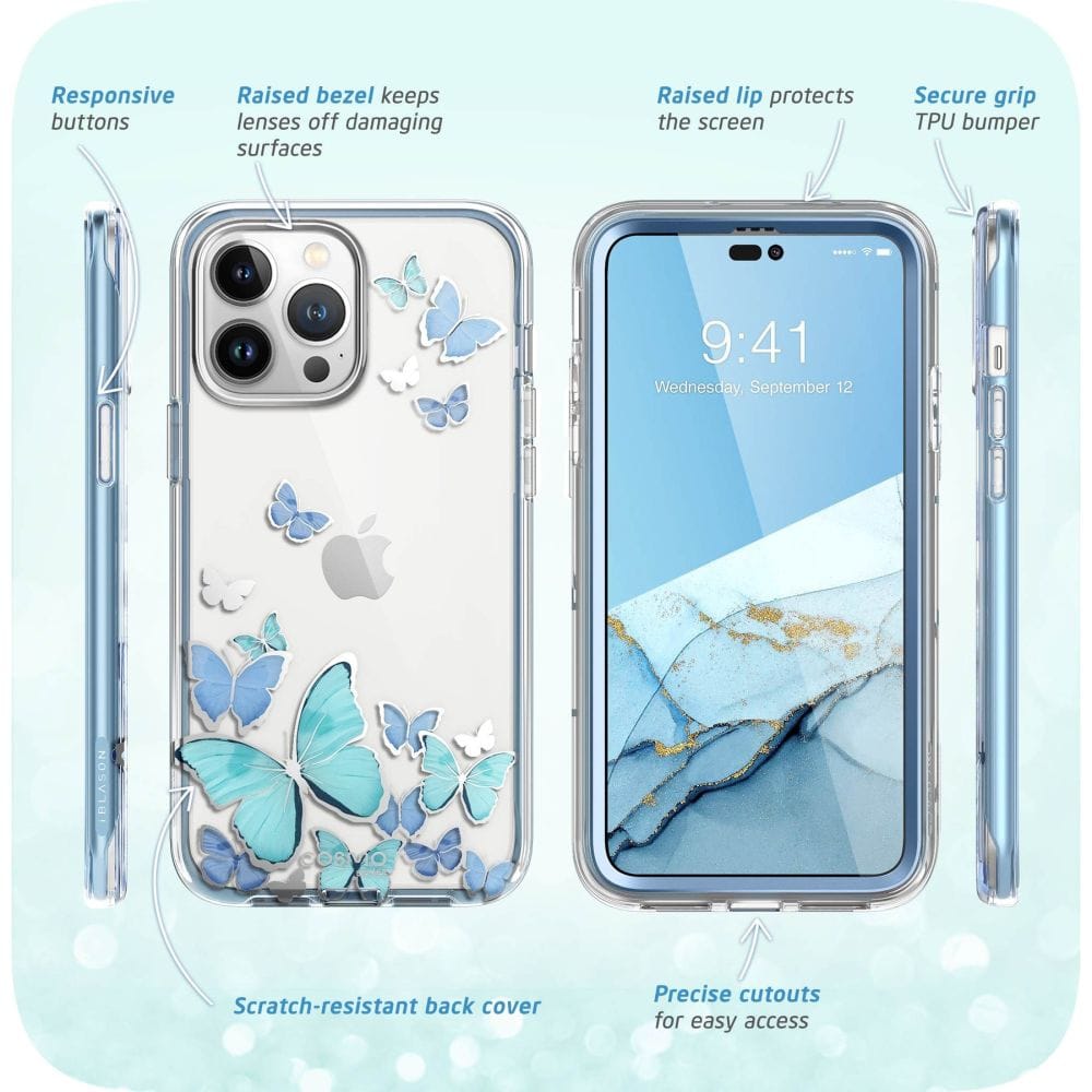 Supcase Cosmo Apple iPhone 14 Pro Max Blue Fly - trico.si
